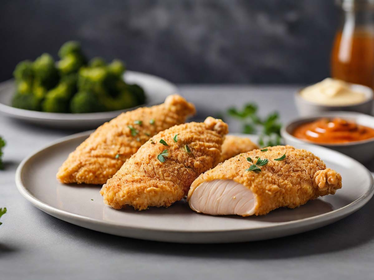 Frozen Chicken Fillets in Air Fryer | KitGiz